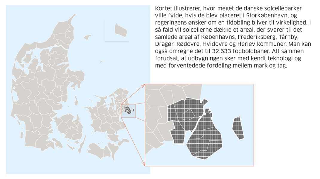 Fakta: Så meget fylder 233 kvadratkilometer solceller i landskabet ...